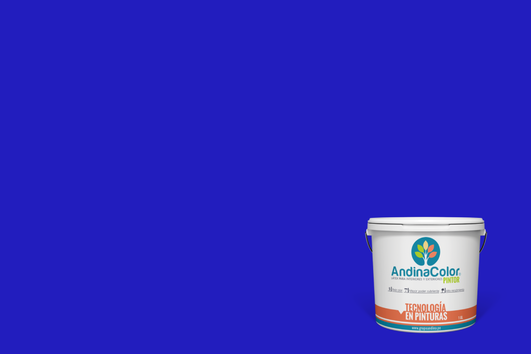 AndinaColor Pintor - Azul Eléctrico – Ferreterias.pe
